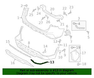 2021-2023 Hyundai Santa Fe Bumper Trim 86694-S2500 | AutoNationParts.com