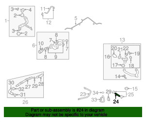 2005-2014 Volkswagen Hose 1K0-121-058-AC | vwpartscente