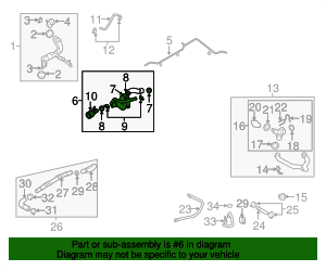 1K0-122-073-FE - HVAC Heater Hose - 2006-2014 Volkswagen | VW Direct ...