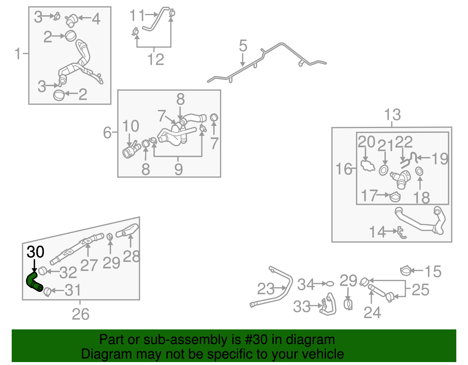 2005-2014 Volkswagen Engine Coolant Overflow Hose 1KM-122-109-C | OEM ...