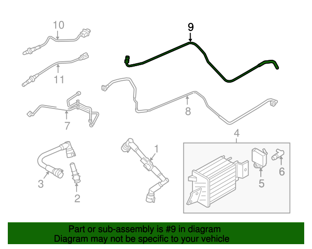 2017-2020 Ford F-150 Hose HL3Z-9L291-B | OEM Parts Online