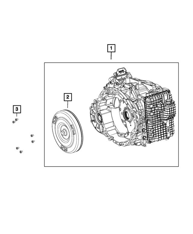 MOPAR GENUINE WITH TORQUE CONVERTE TRANSMISS - 68447105AA - 68447105AA ...