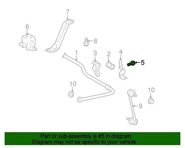 Stabilizer Bar Bolt - 1995-2015 Toyota (90080-11675) | Kendall Toyota