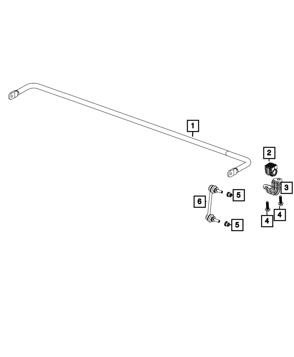2024 Dodge Charger Daytona Rear Suspension Stabilizer Bar 68590777AA ...
