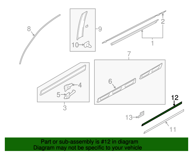 2010-2015 Audi Q7 Tape 4L0-857-998-F | OEM Parts Online
