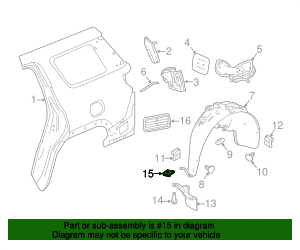 2016-2022 GM Multi-Purpose Nut 11546868 | TascaParts.com