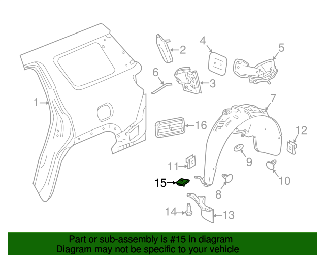 2016-2022 GM Multi-Purpose Nut 11546868 | GMPartsDirect.com