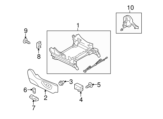 2010-2014 Subaru Track End Cover 64115AJ12A | Subaru Parts Store