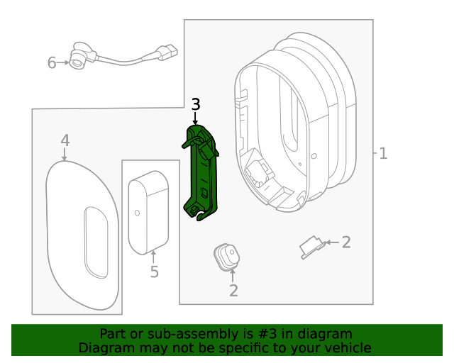 2014-2024 Porsche Controller Retainer 7PP-943-109-A | Sunset Porsche Parts