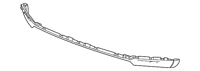 84392056 - Front Bumper Fascia Center Air Deflector 2020-2023 GMC ...