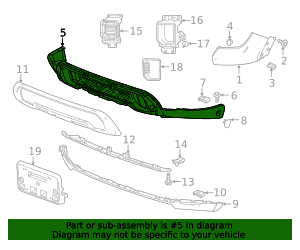 2020-2023 GMC Front Lower Bumper Cover 84587521 GM | GMPartsDirect.com