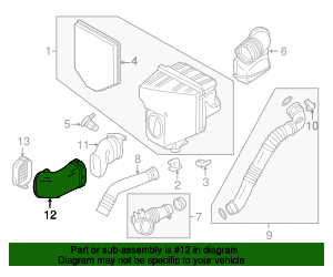 2011-2018 BMW Intake Duct 13-71-7-601-869 | BMW Parts