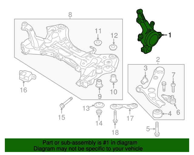 51716-3S110 - Steering Knuckle 2013-2017 Hyundai | AutoNationParts.com