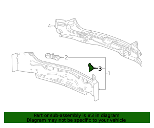 2019-2021 Chevrolet Blazer Rear Body Panel Bracket 84106822 ...