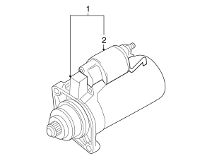 2006-2016 Volkswagen Starter 02M-911-024-NX | OEM Parts Online