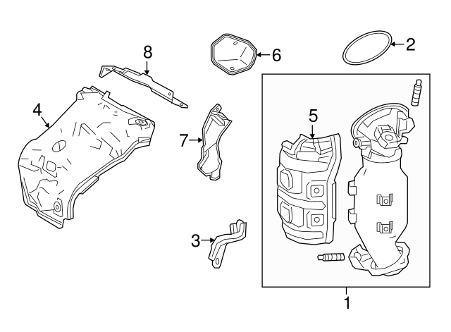 17167-36041 - Heat Shield - 2015-2021 Lexus | DiscMonster