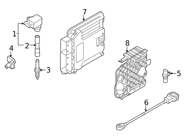 2021-2024 Audi Engine Camshaft Position Sensor 06Q-907-601 | Audi USA Parts