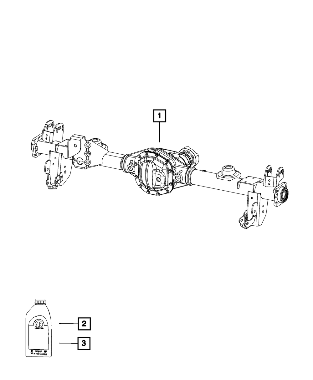 2020-2023 Jeep Wrangler Service Rear Axle 68544665AA | Mopar eStore