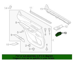 2016-2023 Mazda CX-9 Window Switch TK48-66-380B | Florida Mazda Parts