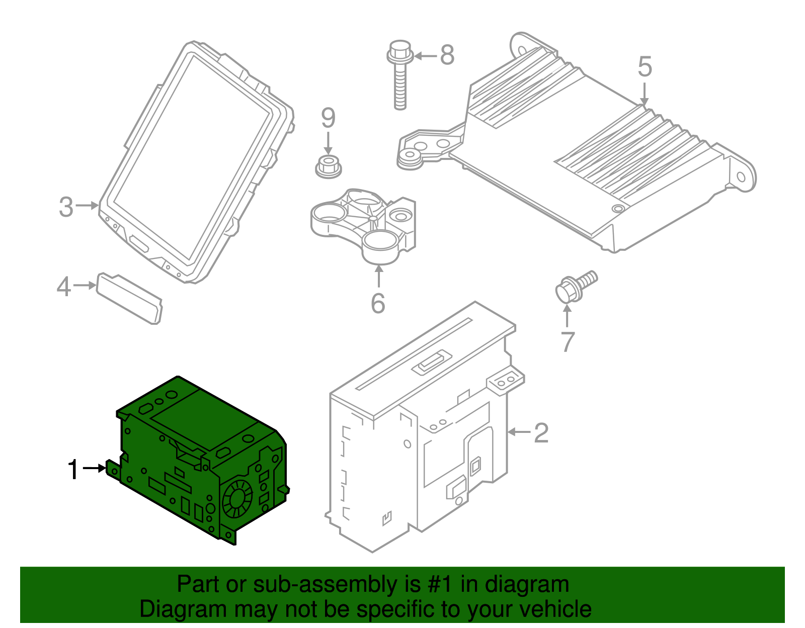 36011038 - Control Unit (Ihu) AutoNation Parts