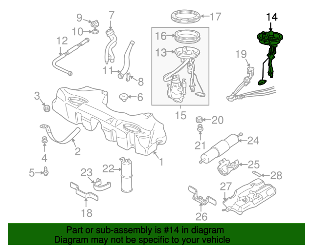 16141183179 - 1997-2003 BMW Sending Unit (16-14-1-183-179) | BMW of ...