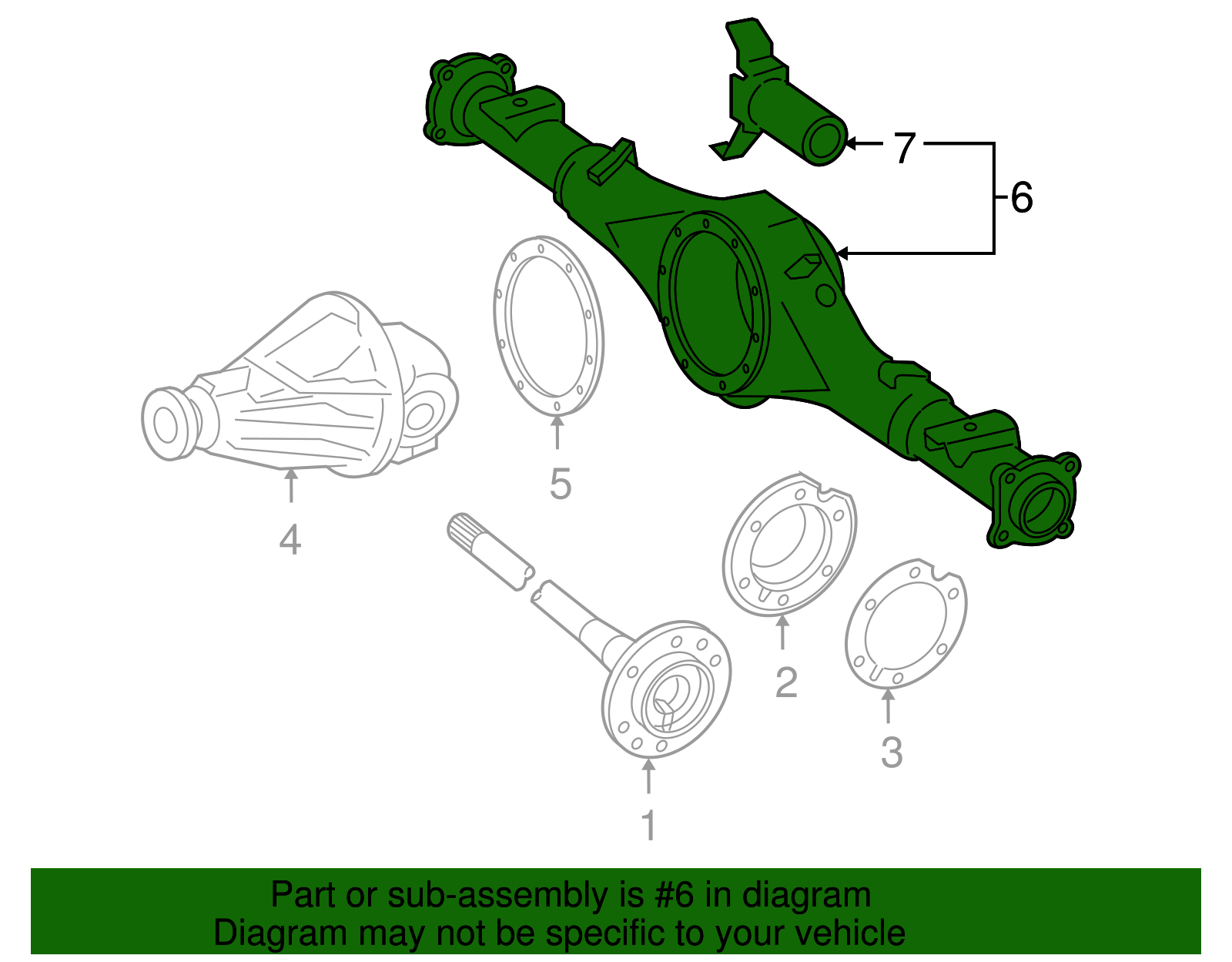 42110-04142 - Axle Housing 2005-2015 Toyota Tacoma | Longo Toyota Parts