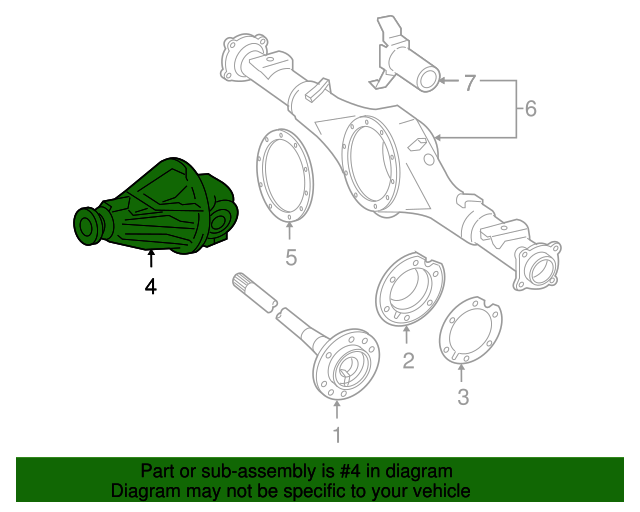 41110-35A70 - Differential Carrier - 2005-2008 Toyota Tacoma | OEM ...