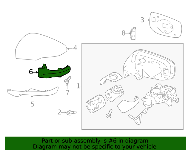 2017-2024 Subaru Signal Lamp 84401FL000 | OEM Parts Online