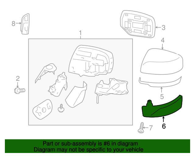 2017-2021 Subaru Signal Lamp - Driver's Side (LH) 84401FL010 ...