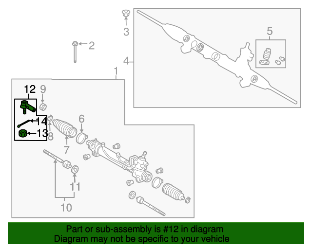 45046-49095 - Steering Tie Rod End 2001-2010 Toyota | AutoNationParts.com