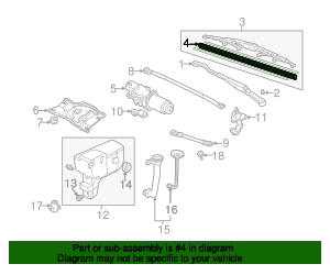 OEM 2000-2009 Honda S2000 Insert 76632-S7S-J01 | Honda Automotive Parts