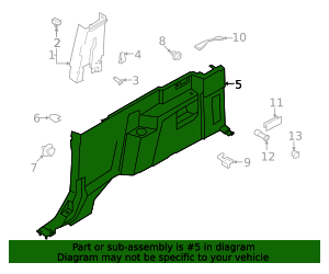 2021-2024 Ford Bronco Quarter Trim Panel M2DZ-9831012-BD | Miracle Ford ...
