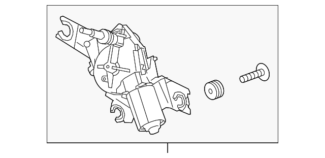 98700-Q5000 - Back Glass Wiper Motor 2021-2024 Kia Seltos | Kia.Parts Store