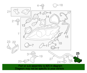 8J0-941-741 - Headlight Housing Vent Tube Adapter 2008-2015 Audi ...