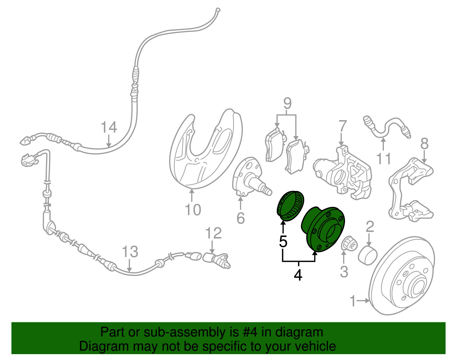 2000-2006 Audi Hub & Bearing 1J0-598-477 | OEM Parts Online