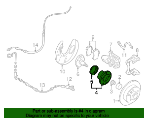 1J0-598-477 - Hub & Bearing 2000-2006 Audi | Audi OEM Parts