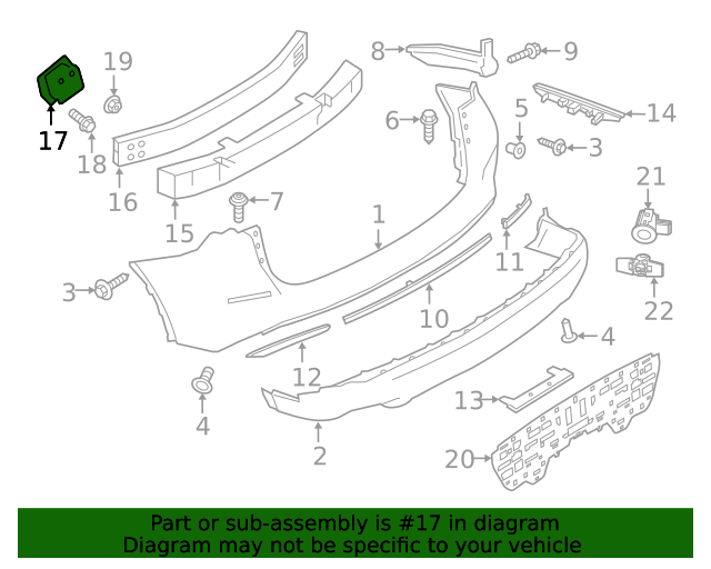 2015-2020 Nissan Murano Support Bracket - Driver's Side (LH) 62211 ...
