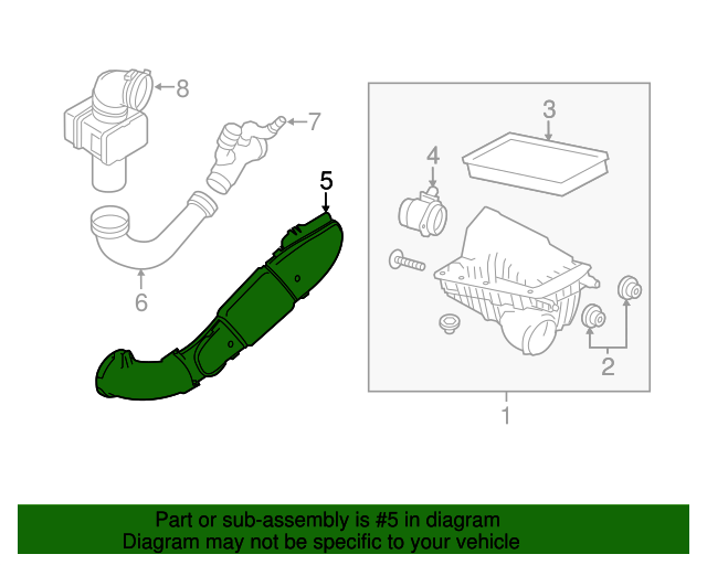 Genuine Air Inlet Duct for 2017-2021 Land Rover Discovery | Land Rover ...