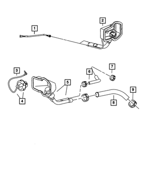 2010-2012 Mopar Fuel Filler Tube 52122670AD | QuirkParts