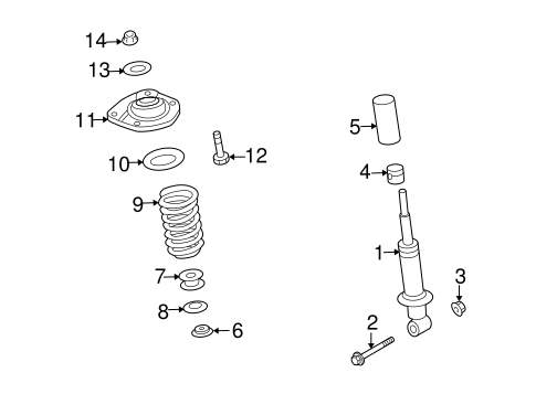 Struts & Components for 2009 Pontiac G8 | GM Parts Center