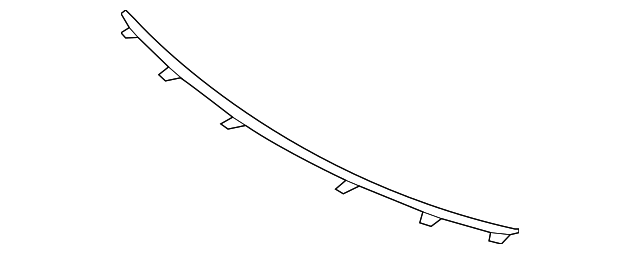 2010-2013 Porsche Panamera Lower Grille Retainer Plate 970-505-543-02 ...
