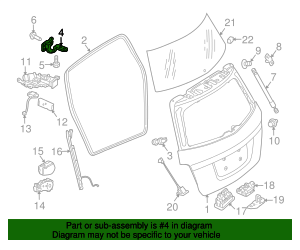 205-740-14-00 - Liftgate Hinge 2016-2022 Mercedes-Benz ...