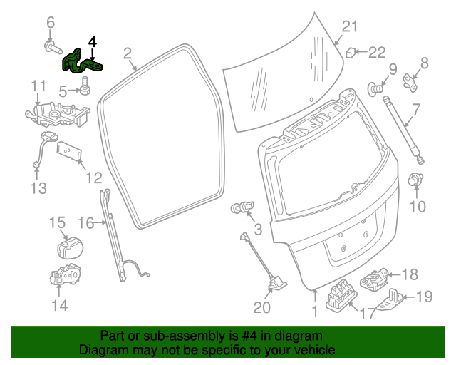 205-740-13-00 - Hinge 2016-2022 Mercedes-Benz | Mercedes-Benz USA Parts