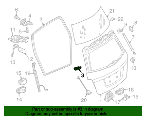 2010-2023 Mercedes-Benz Lift Gate Bumper 204-743-01-29-65 | MB OEM Parts
