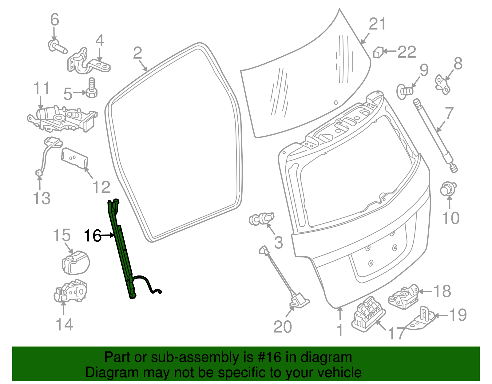 204-870-93-58 - Liftgate Object Sensor 2010-2015 Mercedes-Benz ...