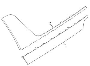 83908-R0000 - Track Cover 2022-2024 Kia Carnival | Kia.Parts Store