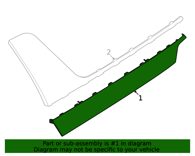 83908-R0000 - Track Cover 2022-2024 Kia Carnival | Kia.Parts Store
