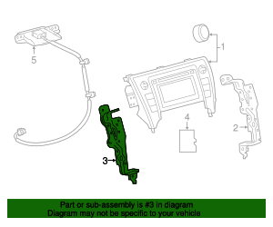 2015-2017 Toyota Camry Receiver Mount Bracket 86211-06210 | Toyota Parts