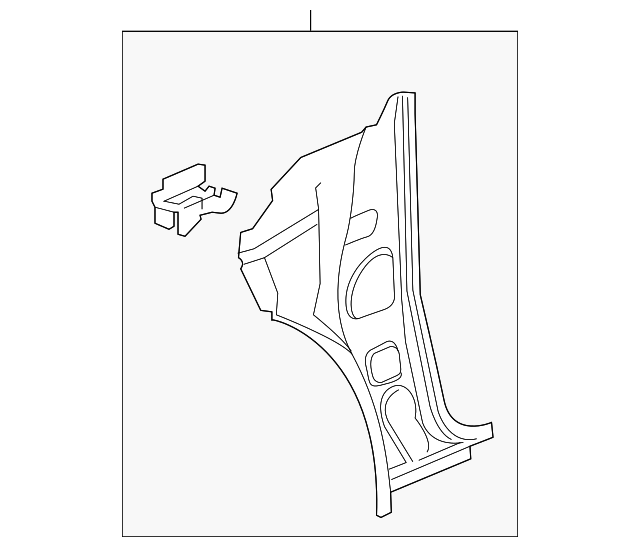 2016-2019 Chevrolet Volt Passenger Side Body Hinge Pillar Inner Panel ...