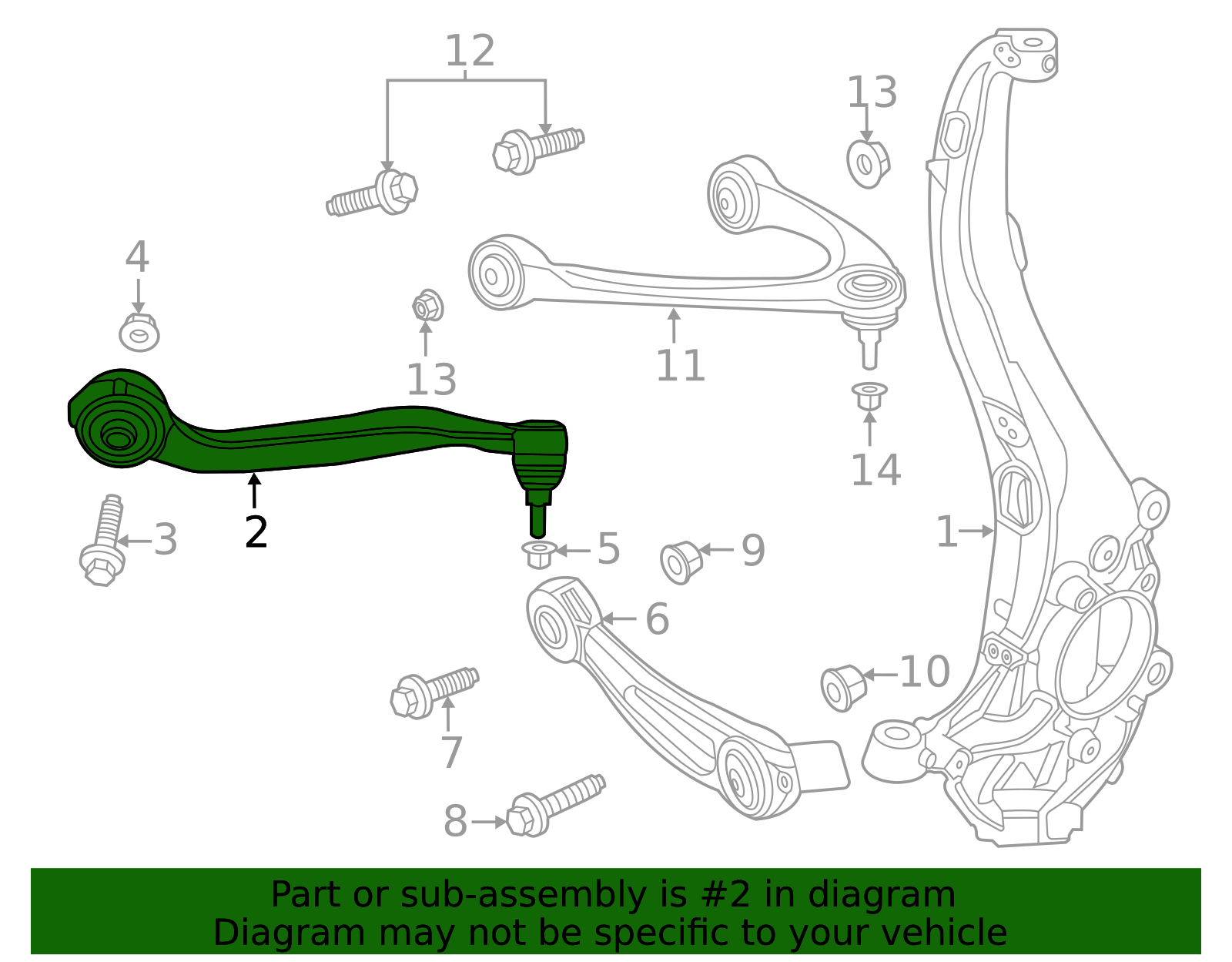 Genuine OEM Ford Part - Lower Control Arm LC5Z-3083-A | Genuine OEM ...